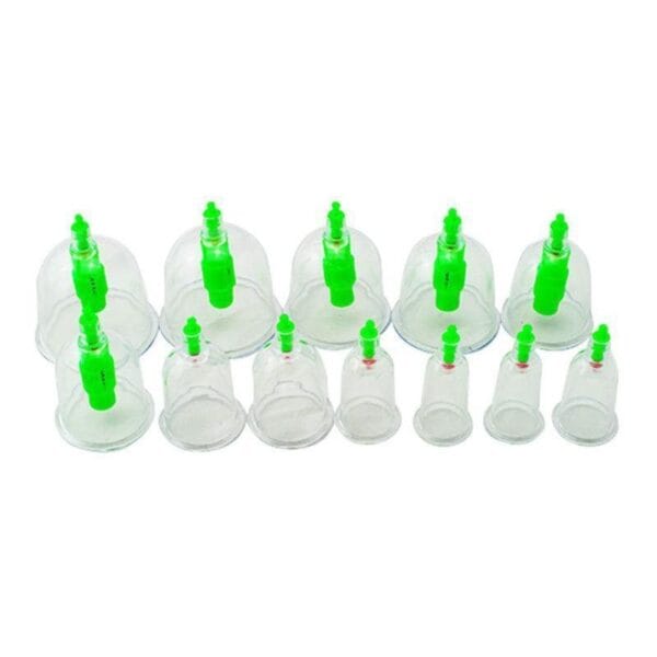 Aparat vacuum pentru terapie, 12 ventuze, pompa inclusa, New Generation ...